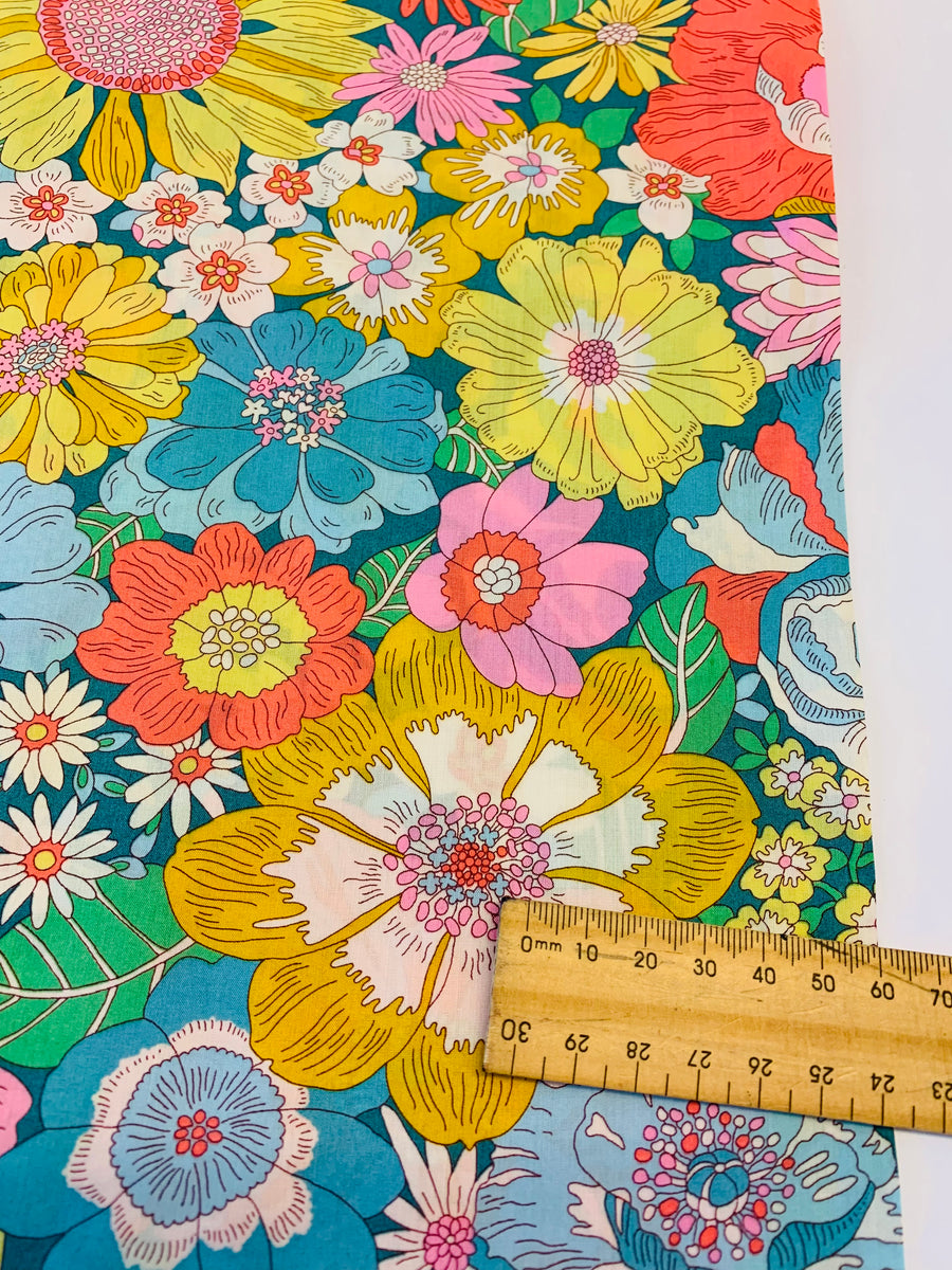 Liberty Tana Lawn/ SS26 - FLORAL REBELLION SUMMERS IN THE SUN B – The ...