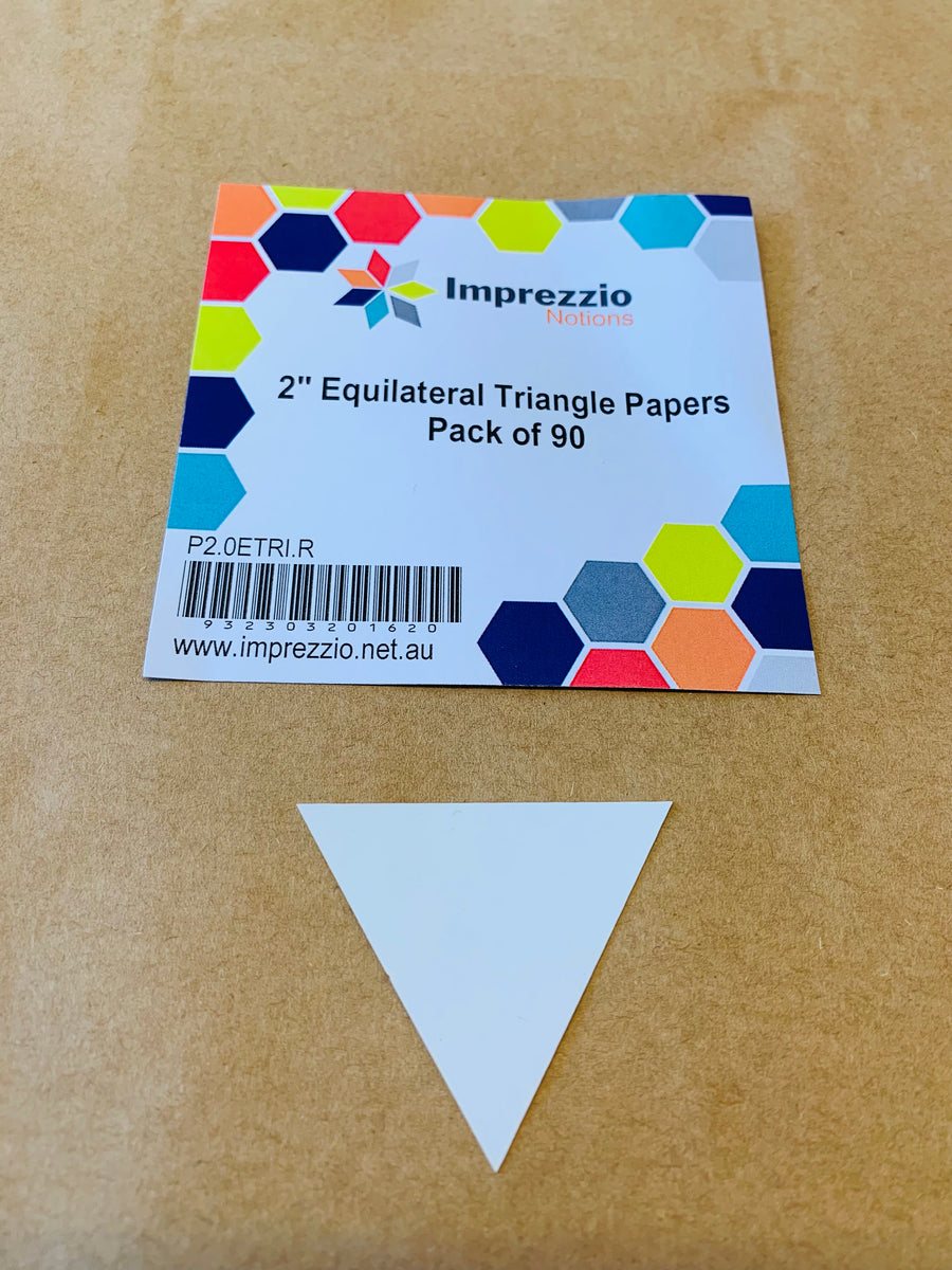 2” Equilateral Triangle Papers – The Selvedge Society