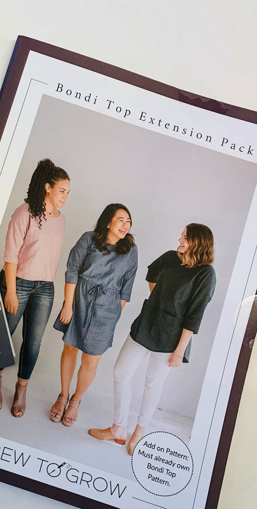 Sew To Grow Bondi top extension paper sewing pattern – The Selvedge Society